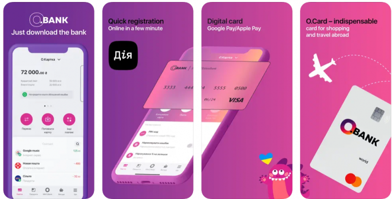 oBank кредит - 125грн за регистрацию